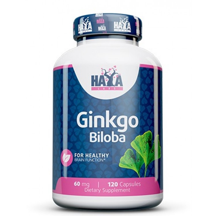 Гінкго Білоба, Haya Labs, Ginkgo Biloba 60 мг - 120 капс - купити в Києві, ціна в інтернет ...